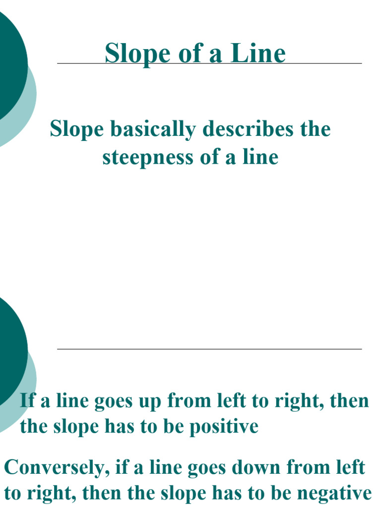 Slope and Linear Eq - Section 1.4 | PDF | Slope | Algebra