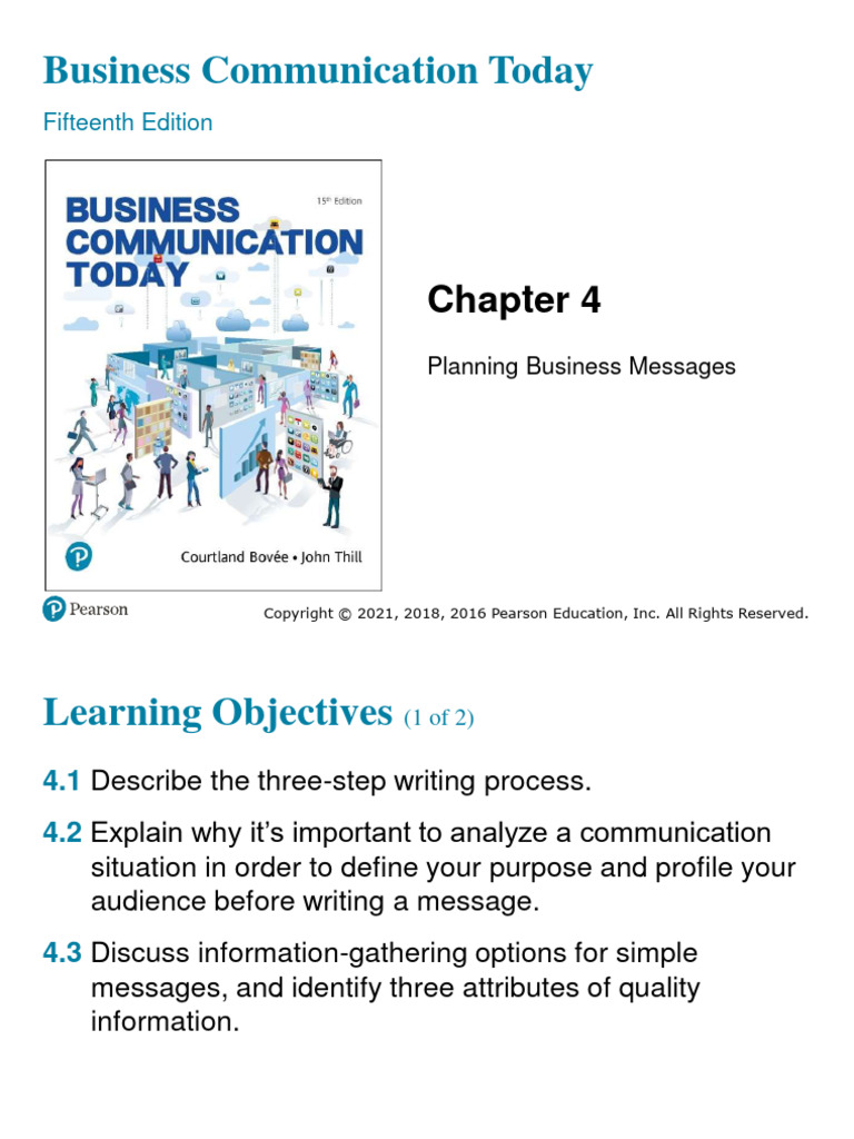 Chapter 4, Planning Business Messages | PDF | Infographics | Information