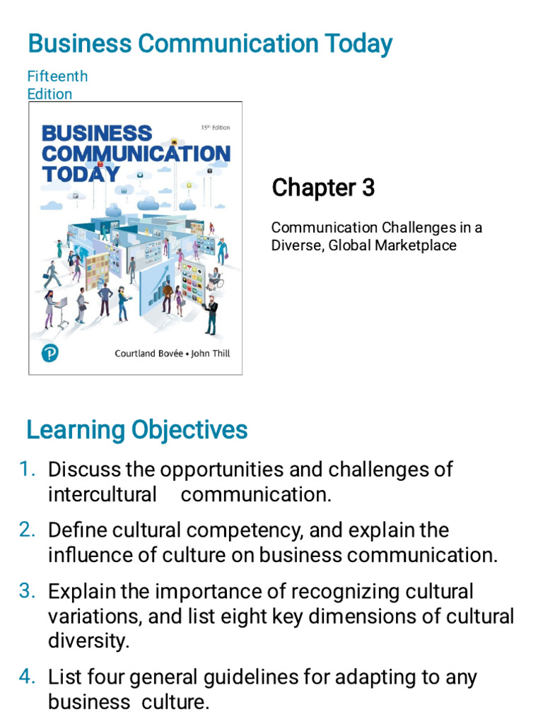 Chapter 3, Communication Challenges in a Diverse, Global Marketplace | PDF | Communication ...
