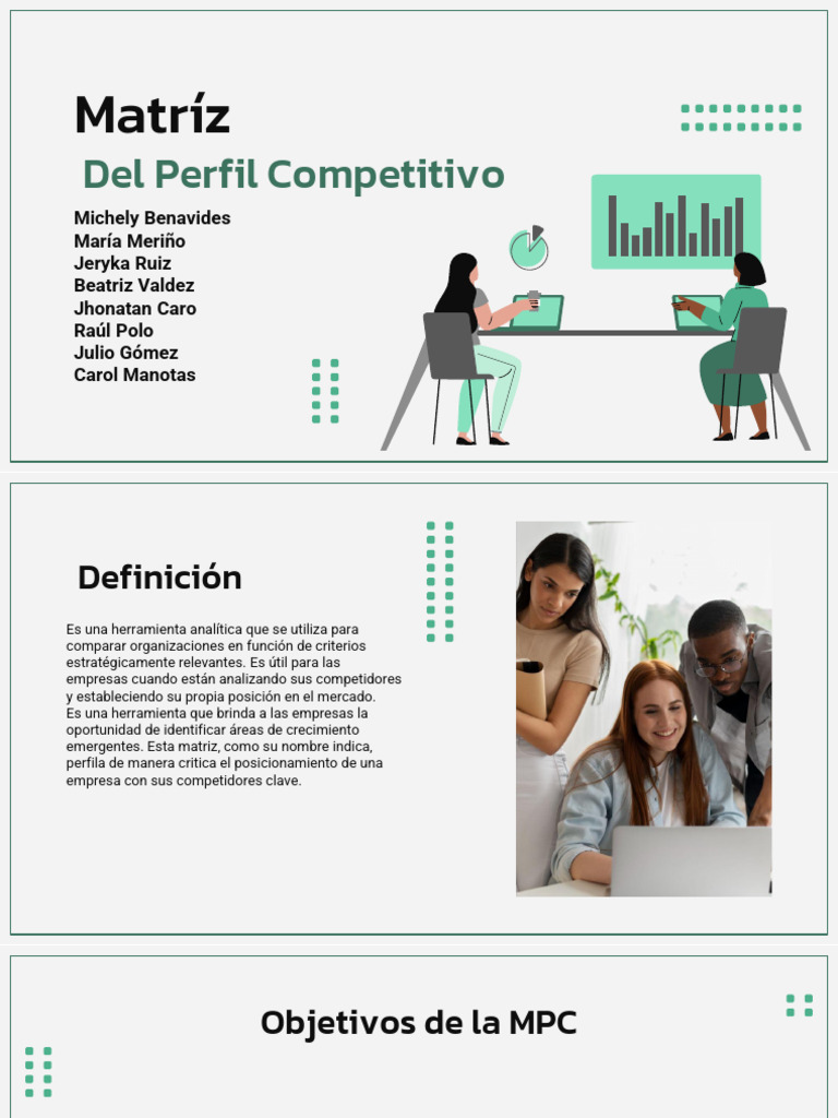 Cómo Crear una Matriz de Perfil Competitivo | PDF | Business | Análisis ...