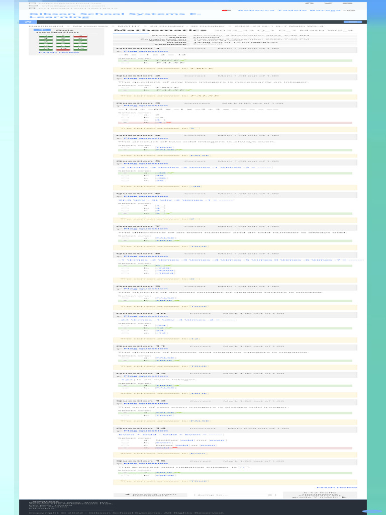 2022_23 Q_1 G_7 Math WS_4 Attempt Review | PDF