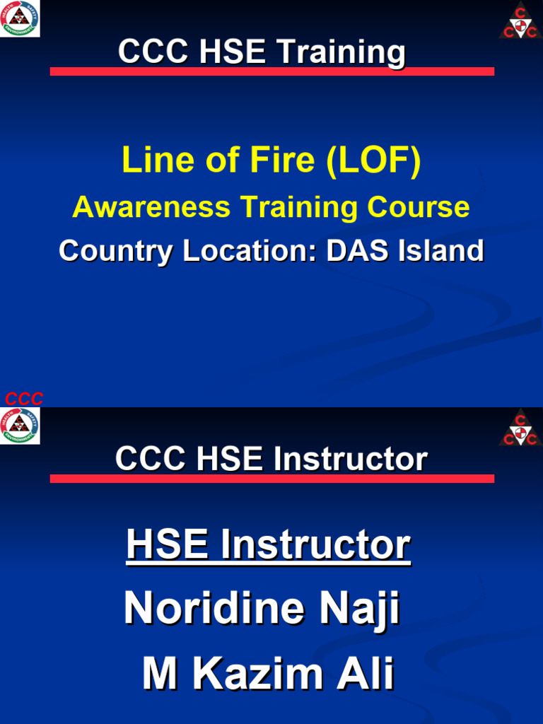 Training Module Line Of Fire Awareness Pdf Personal Protective