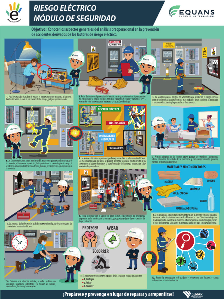 Riesgo Eléctrico Módulo de Seguridad | PDF | Corriente eléctrica | Riesgo