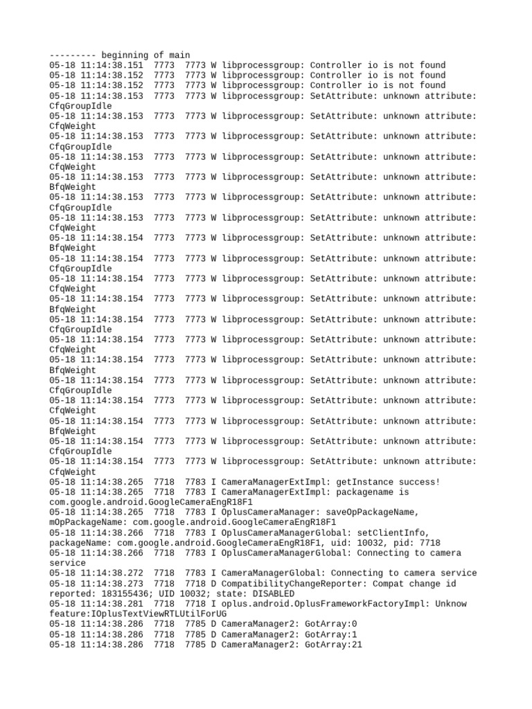 Logcat 1716005678107 | PDF | Operating System Technology | Computing Platforms