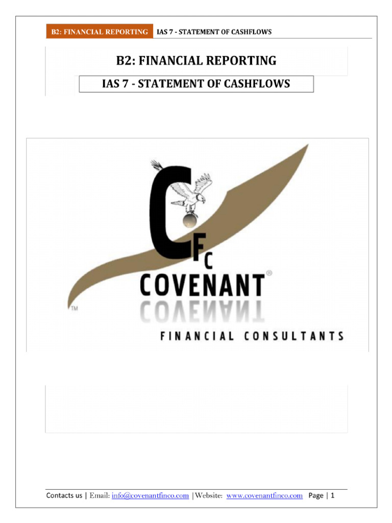 Ias 7 - Statement of Cashflows | PDF