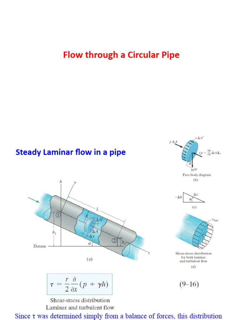 L2 Flow Through Pipes | Download Free PDF | Laminar Flow | Chemical ...