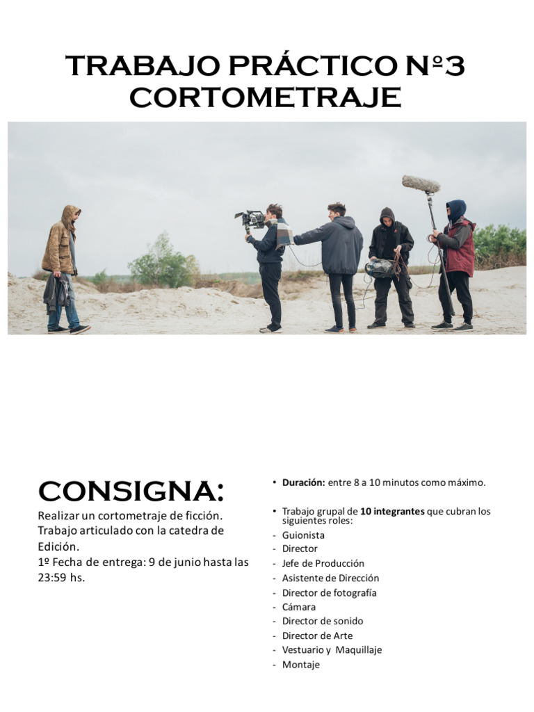 Cortometraje: Guía y Requisitos de Producción | PDF