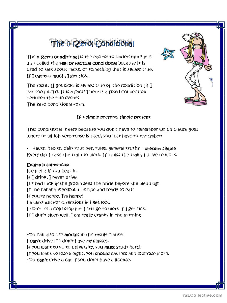 1 Zero Conditional | PDF | Language Mechanics | Linguistics