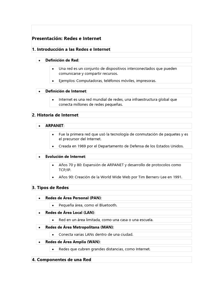 Redes e Internet | Descargar gratis PDF | Red de computadoras | Internet