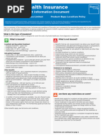 Bupa Select Key Policy Summary | PDF | Health Care | Patient