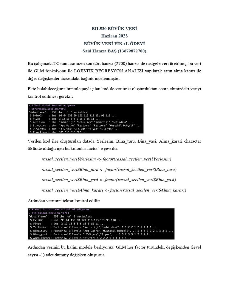 BV Final Ödevi | PDF