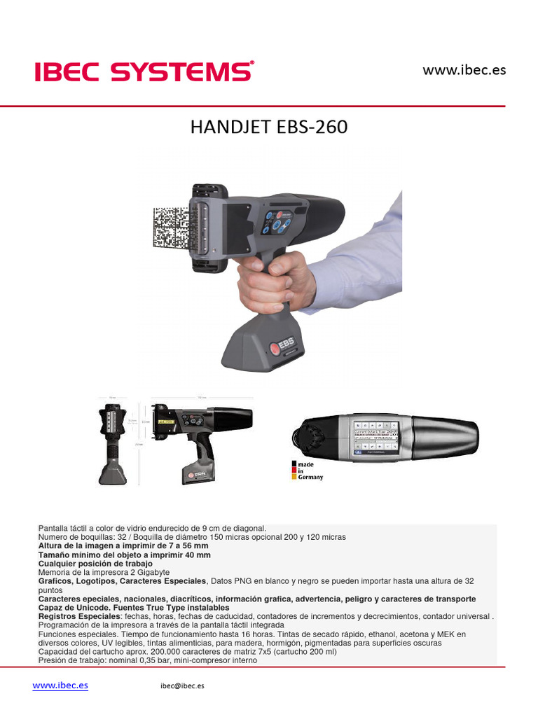 Ebs-260 Español | PDF | Impresora (Computación) | Escáner de imagen