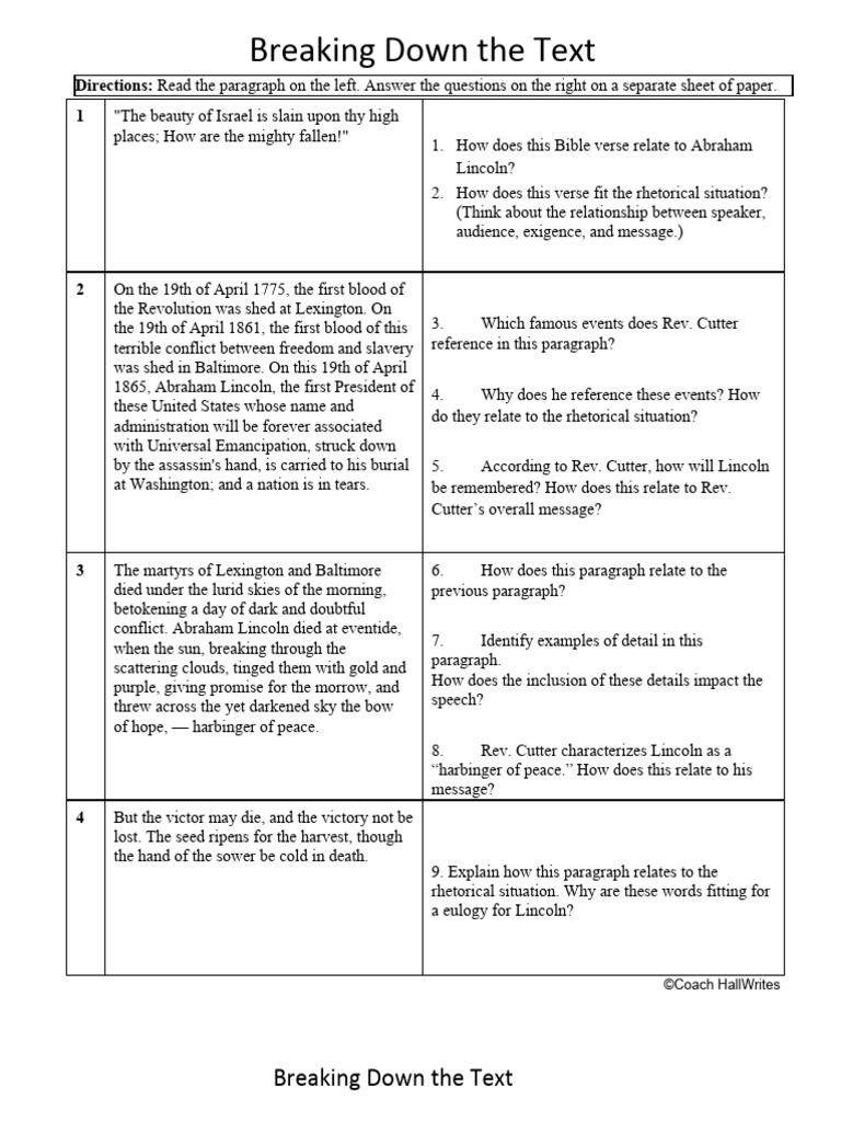 Cutter Eulogy For Lincoln | PDF | Abraham Lincoln