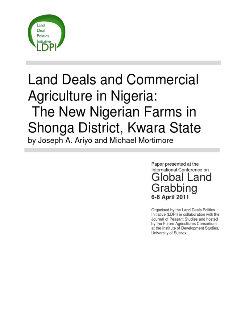 Joseph A Ariyo and Michael Mortimore - Haoajvq | PDF | Agriculture | Farms