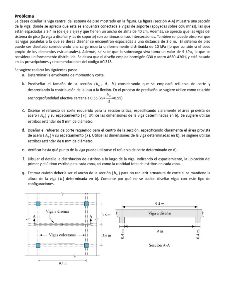 22_diseño viga considerando corte | PDF | Deformación (ingeniería ...