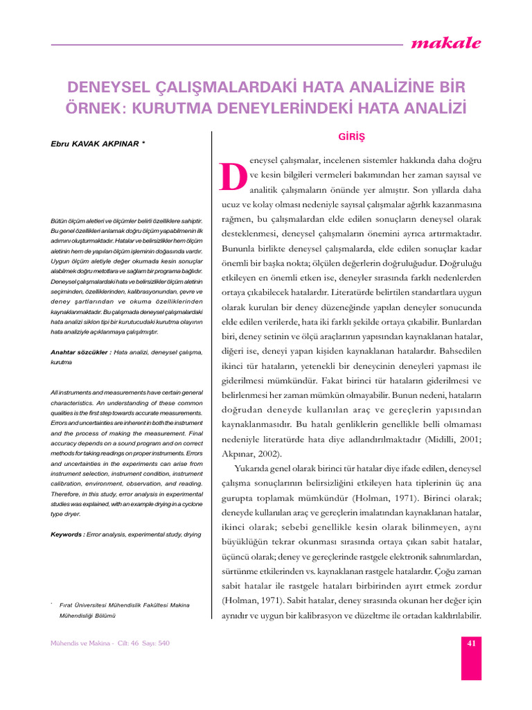 makale_ornek_hata_analizi | PDF makale_ornek_hata_analizi | PDF
