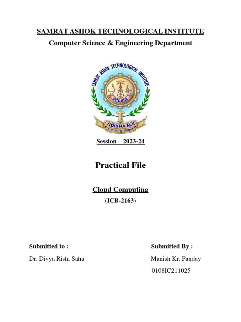 Cloud Computing Practical | PDF | Cloud Computing | Software As A Service Cloud Computing Practical | PDF | Cloud Computing | Software As A Service