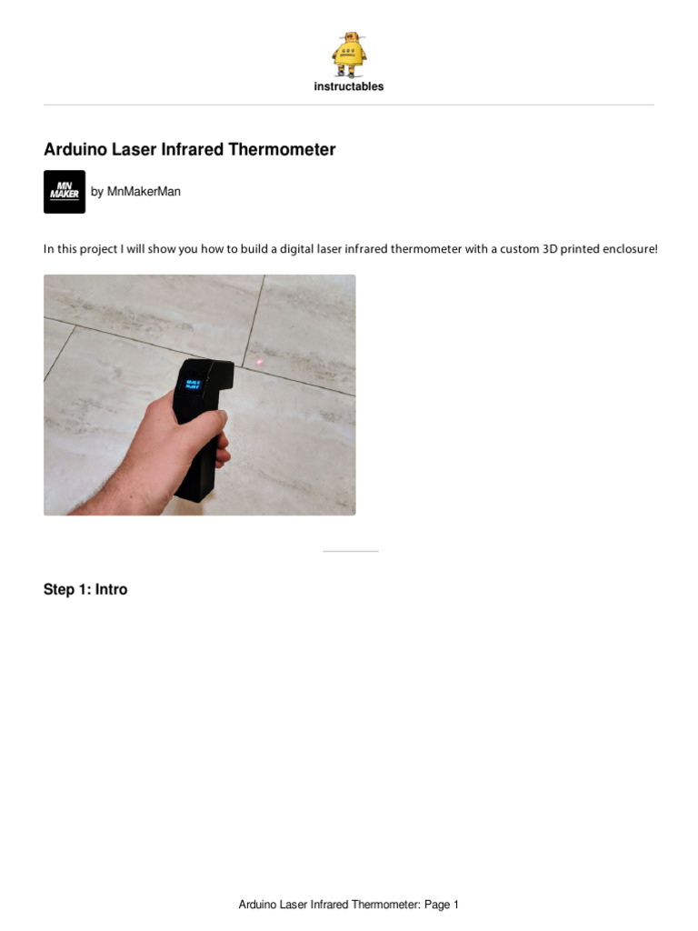 Arduino-Laser-Infrared-Thermometer | PDF | Infrared | Radiation
