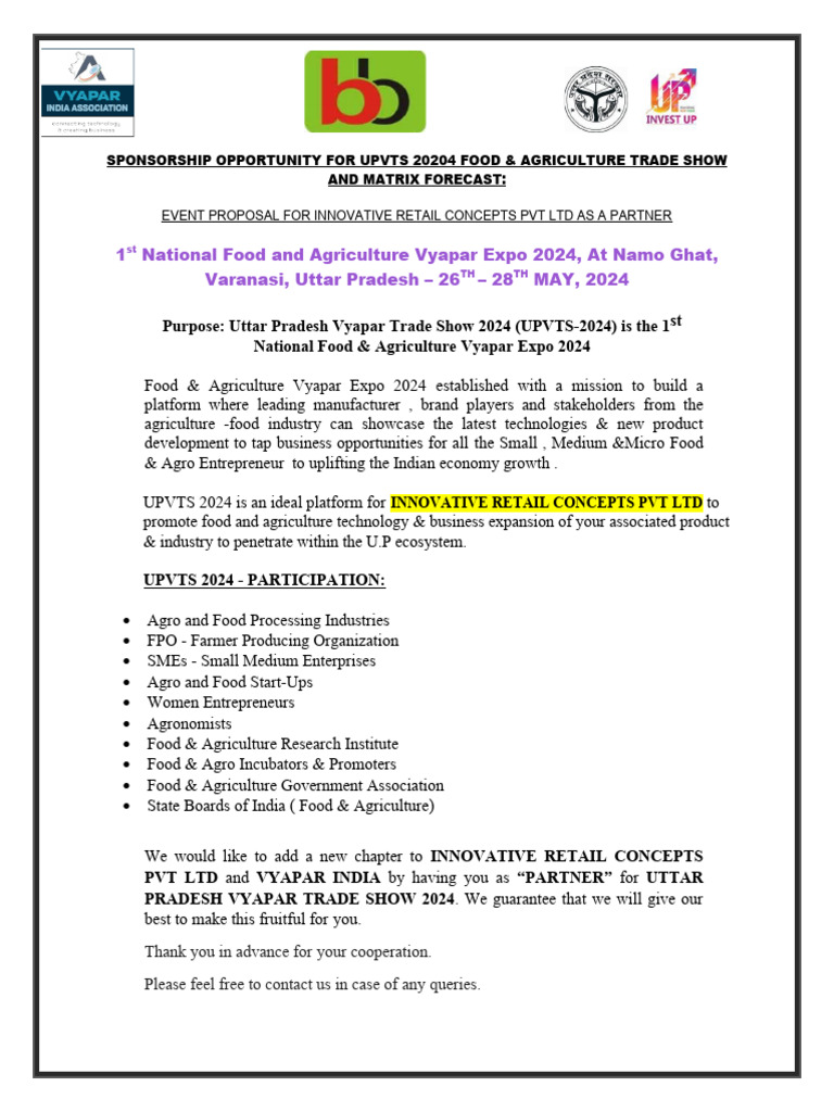 Sponsor - Innovative Retail Concepts PVT LTD | PDF | Economies ...