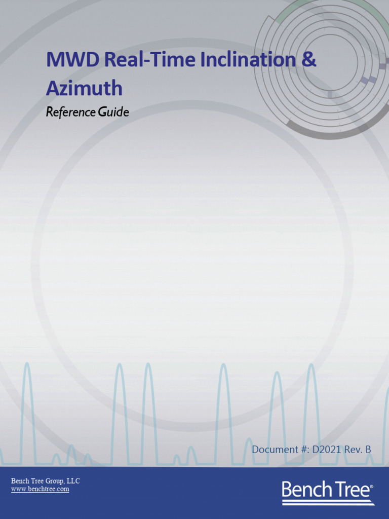 D2021 B MWD Real-Time Inclination & Azimuth (Reference Guide) | PDF | Copyright | License