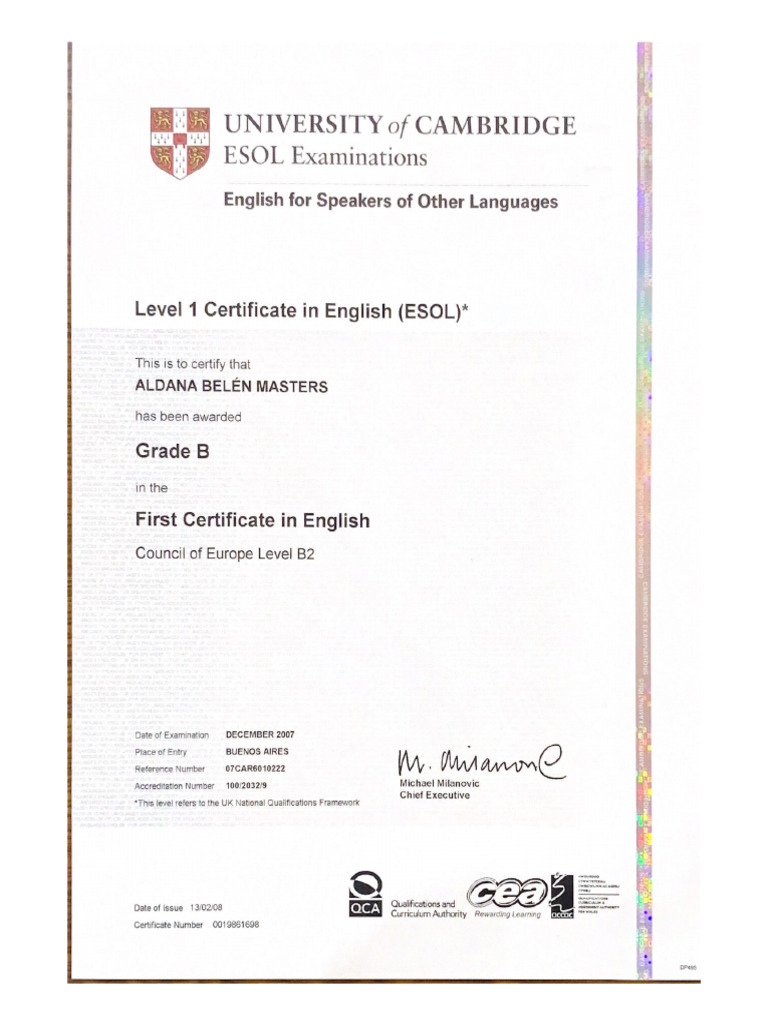 ESOL Examinations | PDF
