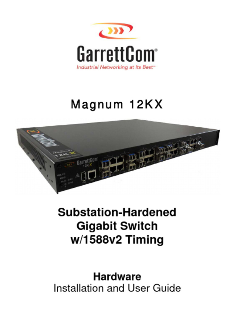 Magnum 12KX: Installation and User Guide | PDF | Network Switch ...