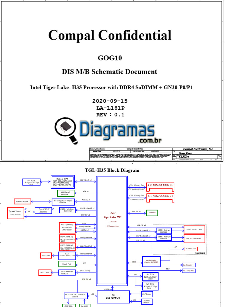 La-L161p Rev0.1 (Diagramas - Com.br) | PDF | Usb | Computer Science