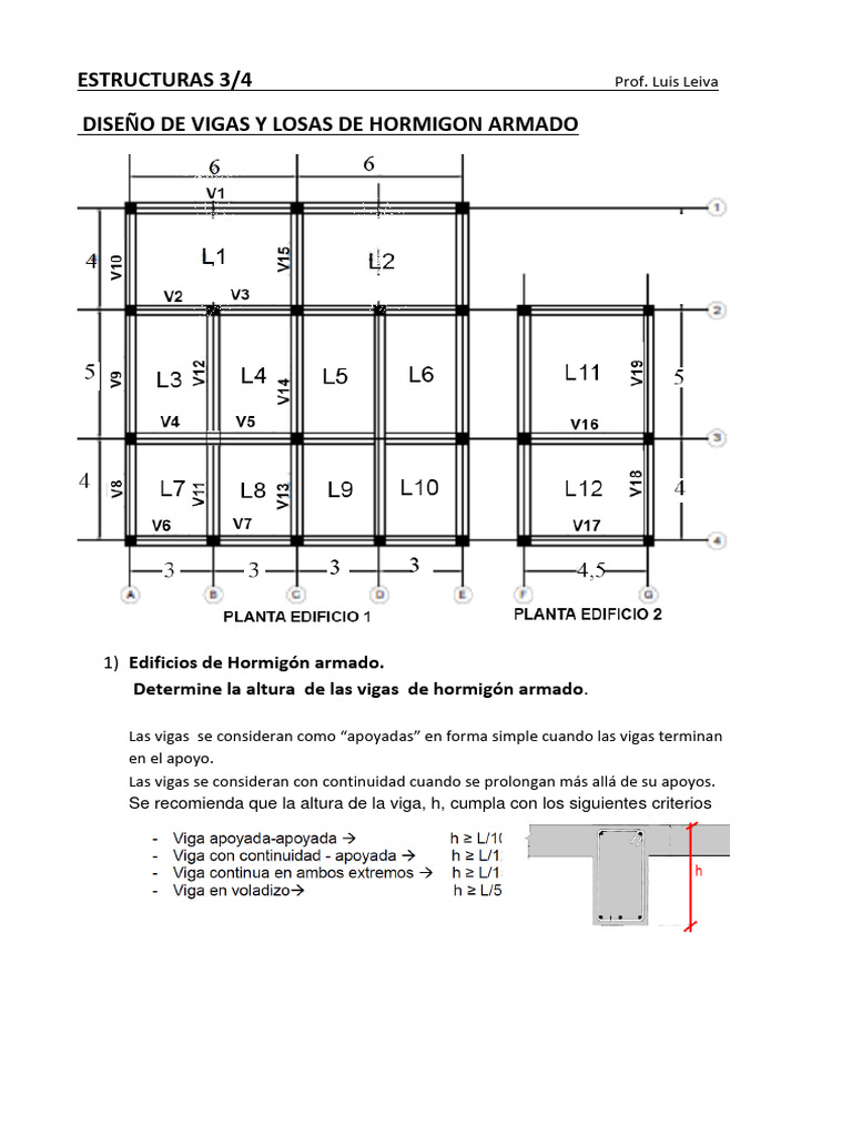 DISEÑO VIGAS y LOSAS de HA | PDF | Materiales | Ingeniería estructural