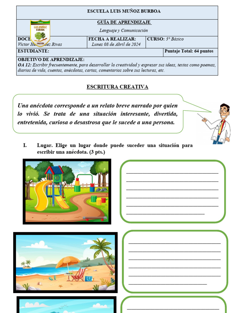 Guía de Escritura | PDF | Escritura | Comunicación humana