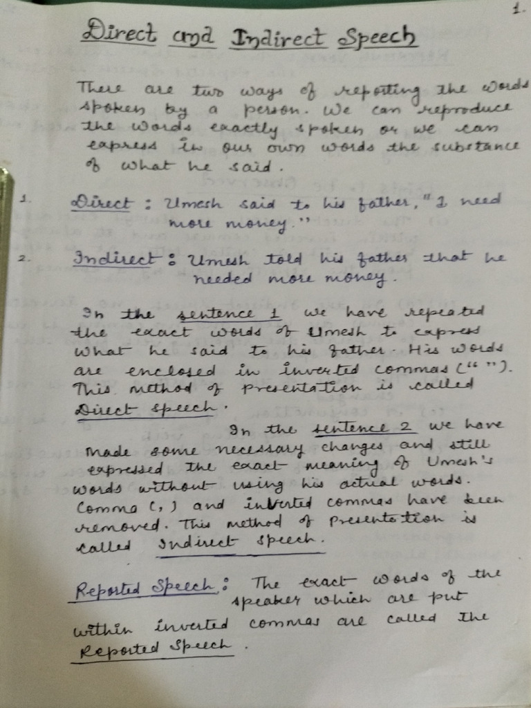 reported speech | Download Free PDF | Grammatical Tense | Semantic Units