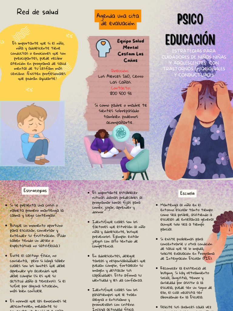 Triptico Feria SM | PDF | Las emociones | Conceptos psicologicos