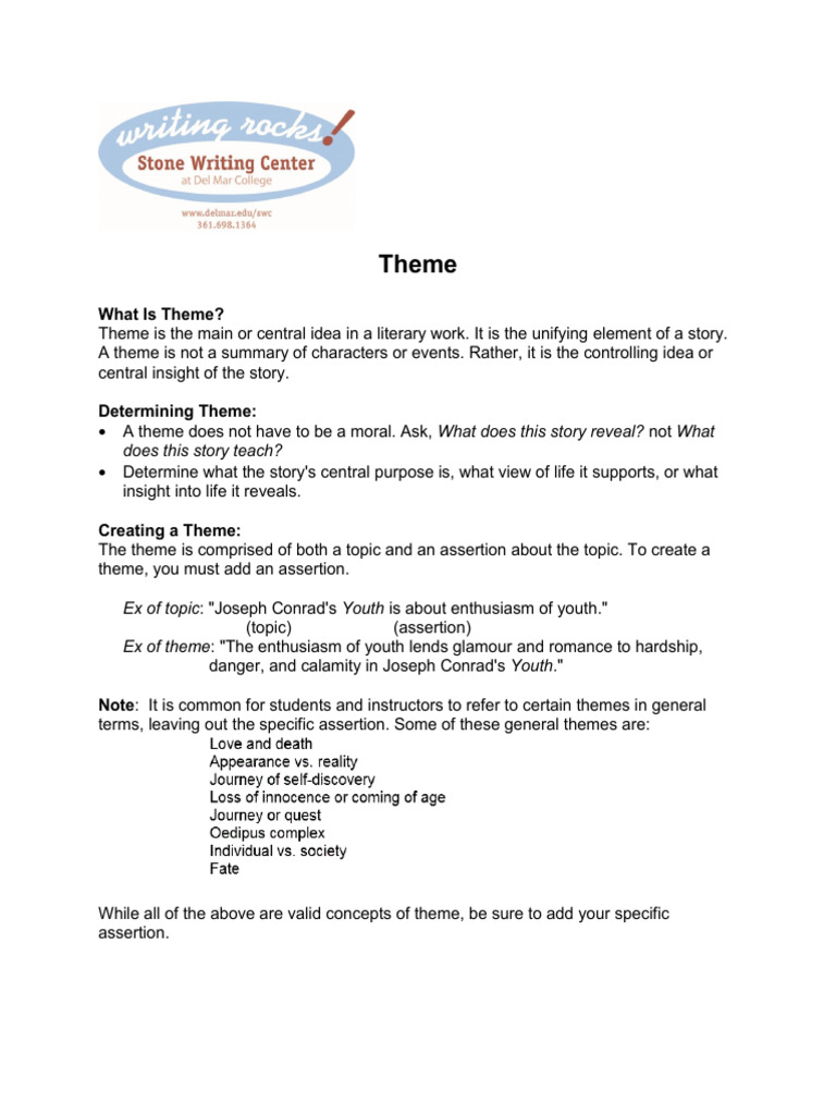 Theme | PDF | Truth | Liberal Arts Education