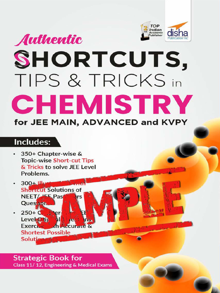 Free Sample Authentic Shortcuts Tips Tricks in Chemistry For Jee Main ...
