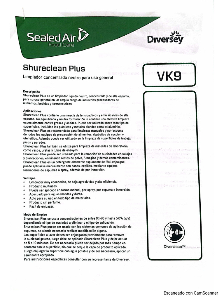 Shureclean Plus | PDF