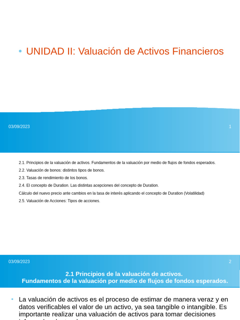 Unidad 2 PPT Bonos y Acciones | PDF