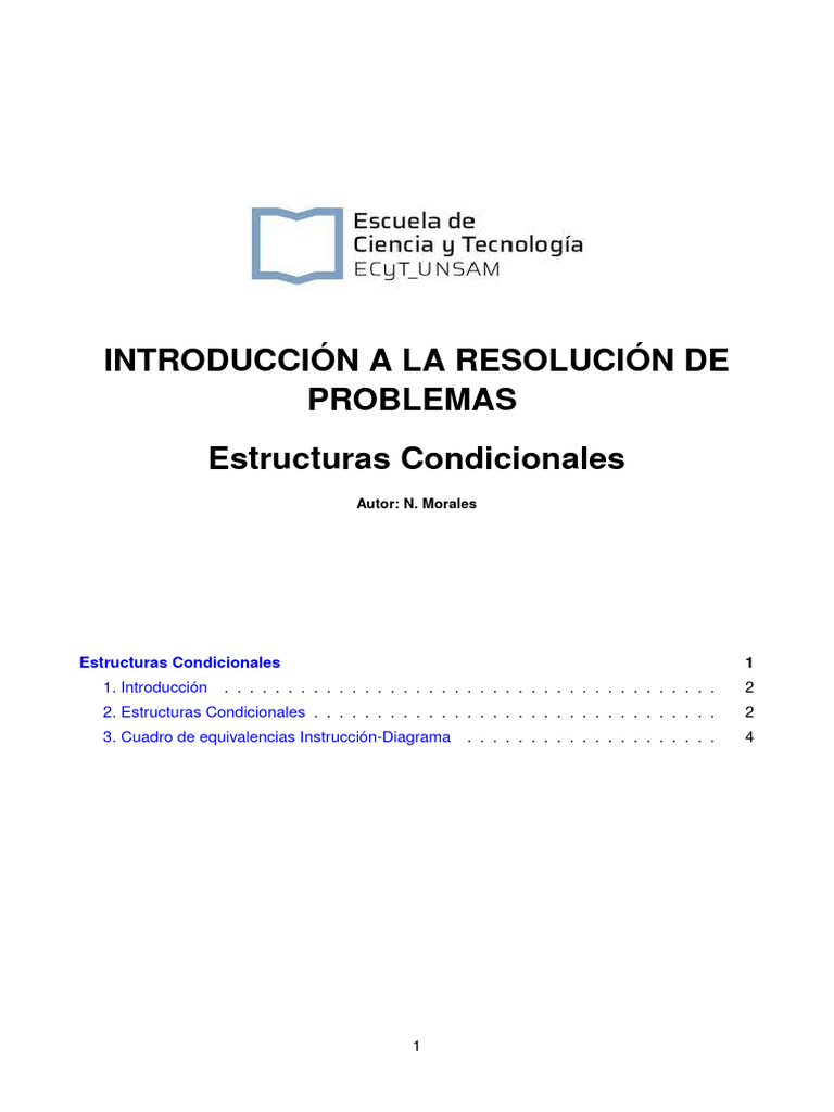 IRP-ECyT-Apunte Estructuras Condicionales | PDF | Algoritmos ...