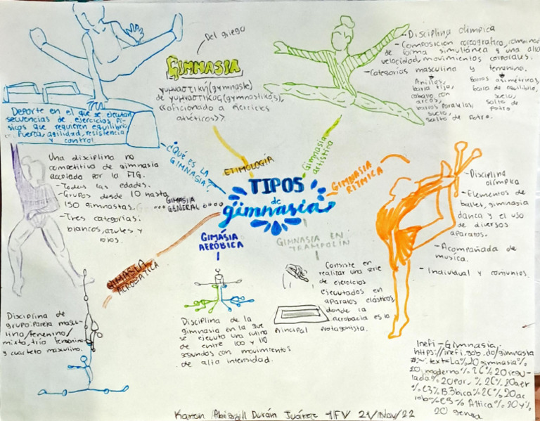mapa mental de todos los tipos de gimnasia___ | PDF