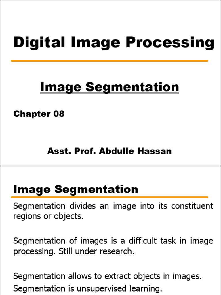 CH 08 | PDF | Image Segmentation | Cluster Analysis