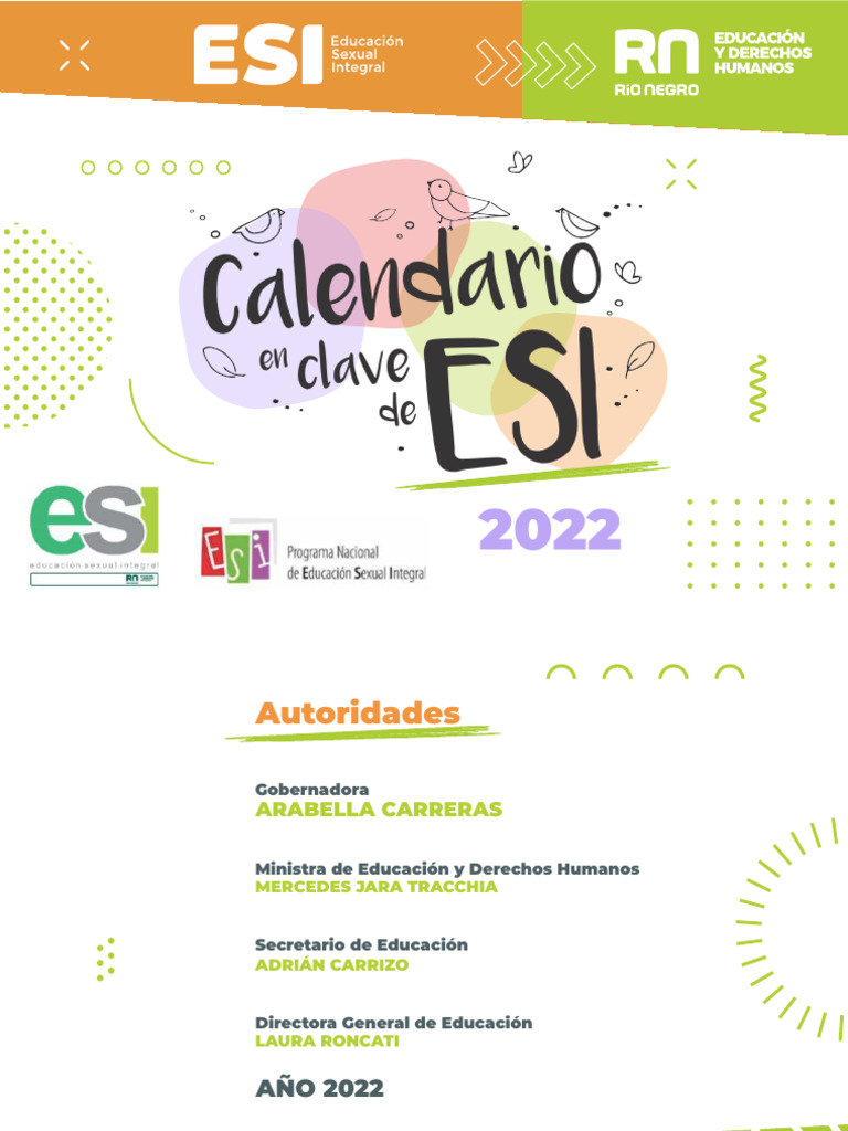 Calendario ESI 2022: Derechos y Convivencia | PDF | La violencia contra las mujeres | Educación ...