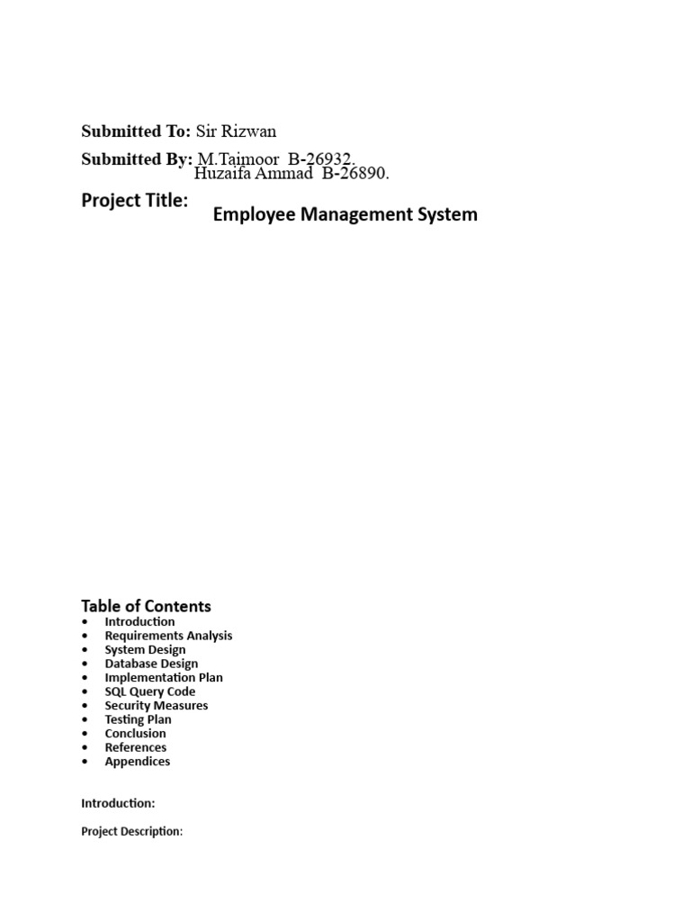Database Project Proposal Final | PDF | Databases | Database Index