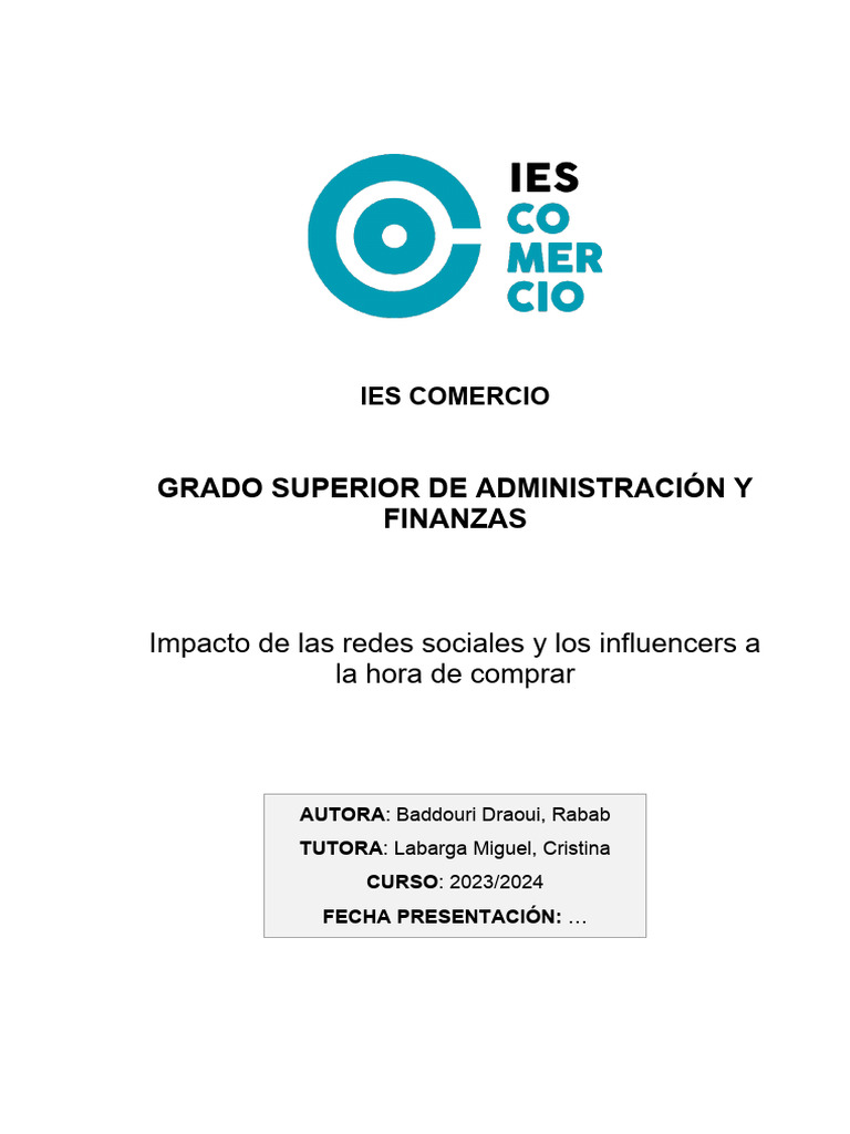Influencia de Redes Sociales en Compras | PDF | Publicidad | Marketing