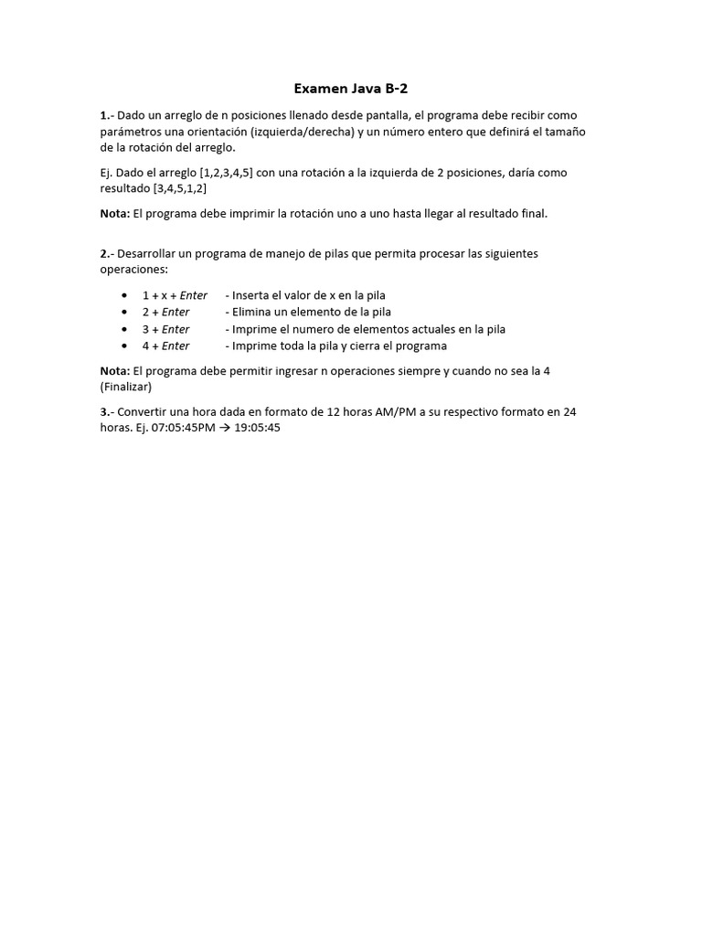 Examen Java B-2 | PDF
