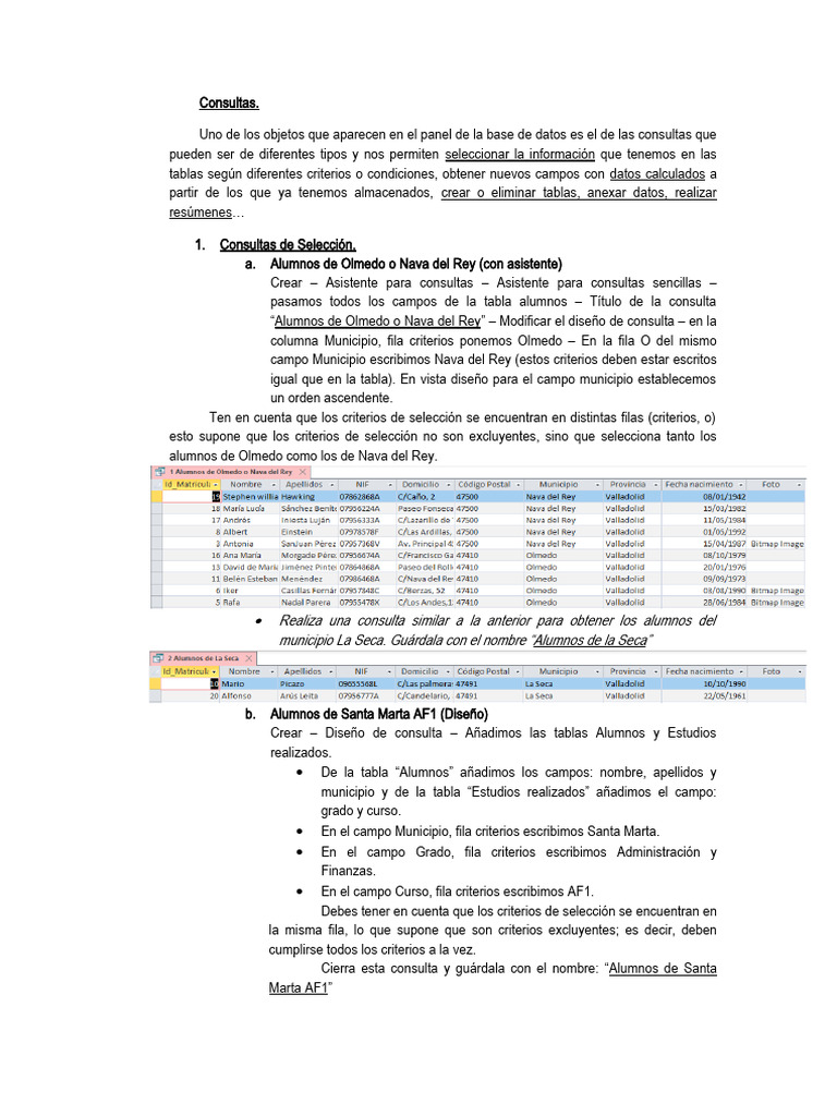 Consultas | PDF