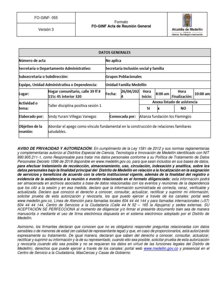 Taller sobre apego y disciplina positiva | PDF | Teoría de apego | Adultos