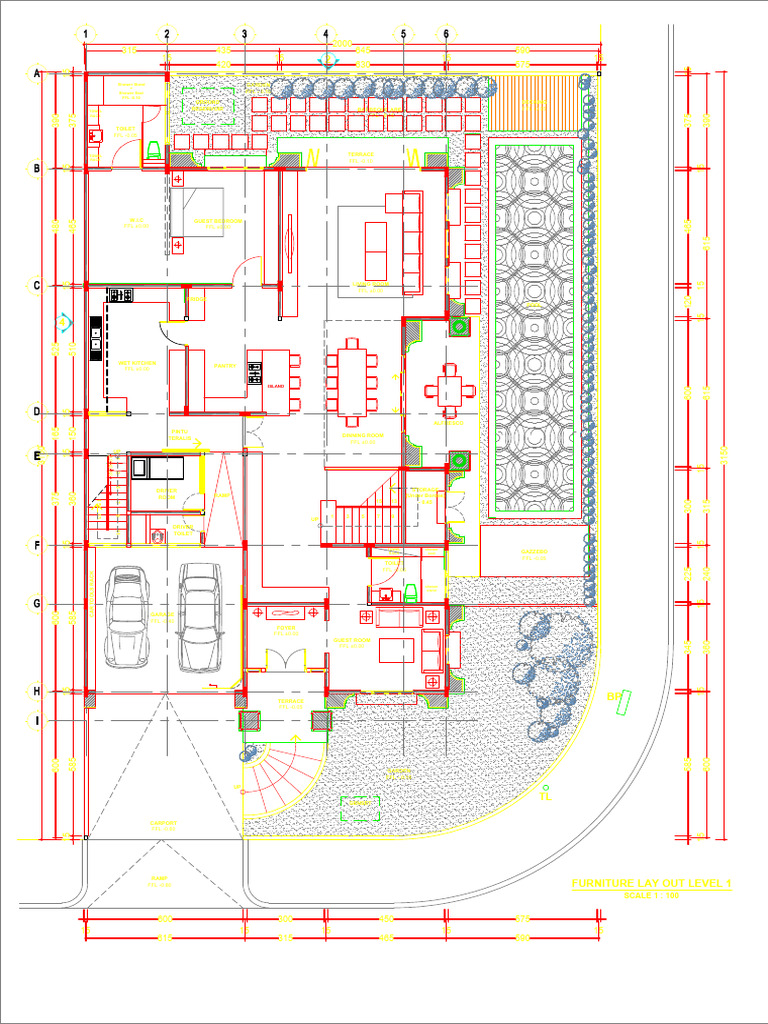 Denah Lantai 1 | PDF | Room | Home
