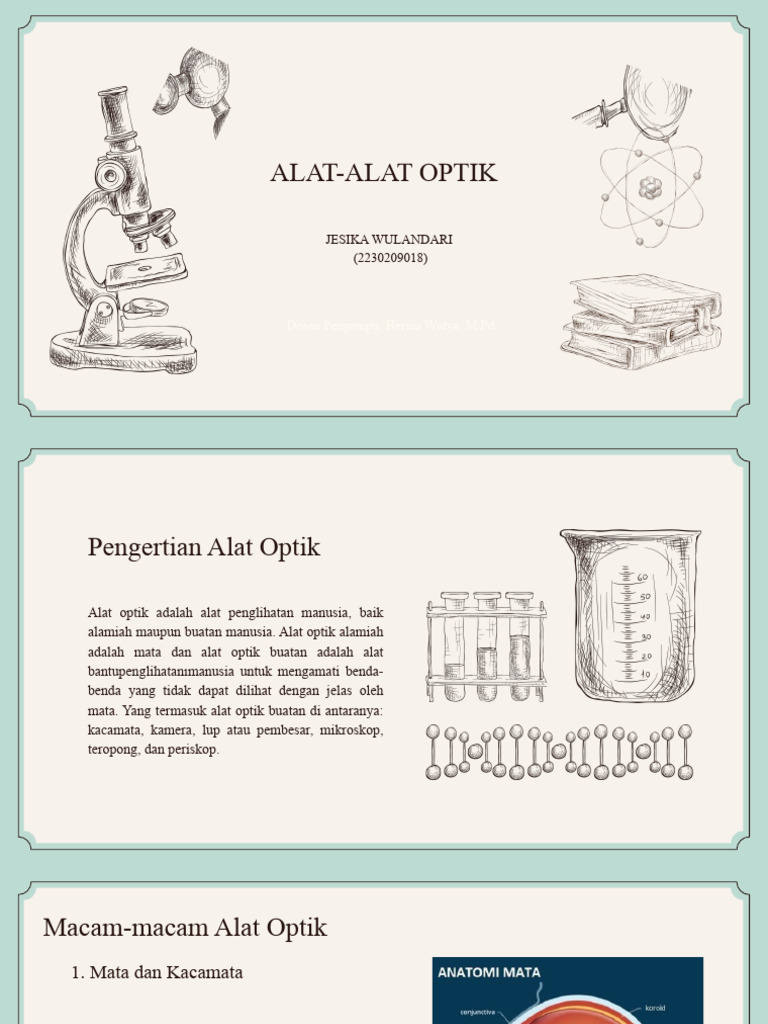 Jenis dan Fungsi Alat Optik | PDF