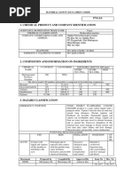 2023 MSDS Template for Chemicals | PDF | Hazards | Occupational Safety ...
