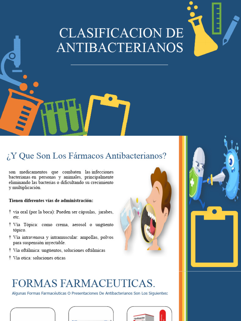 Clasificacion de Antibacterianos | PDF | Penicilina | Bacterias Gram-negativo