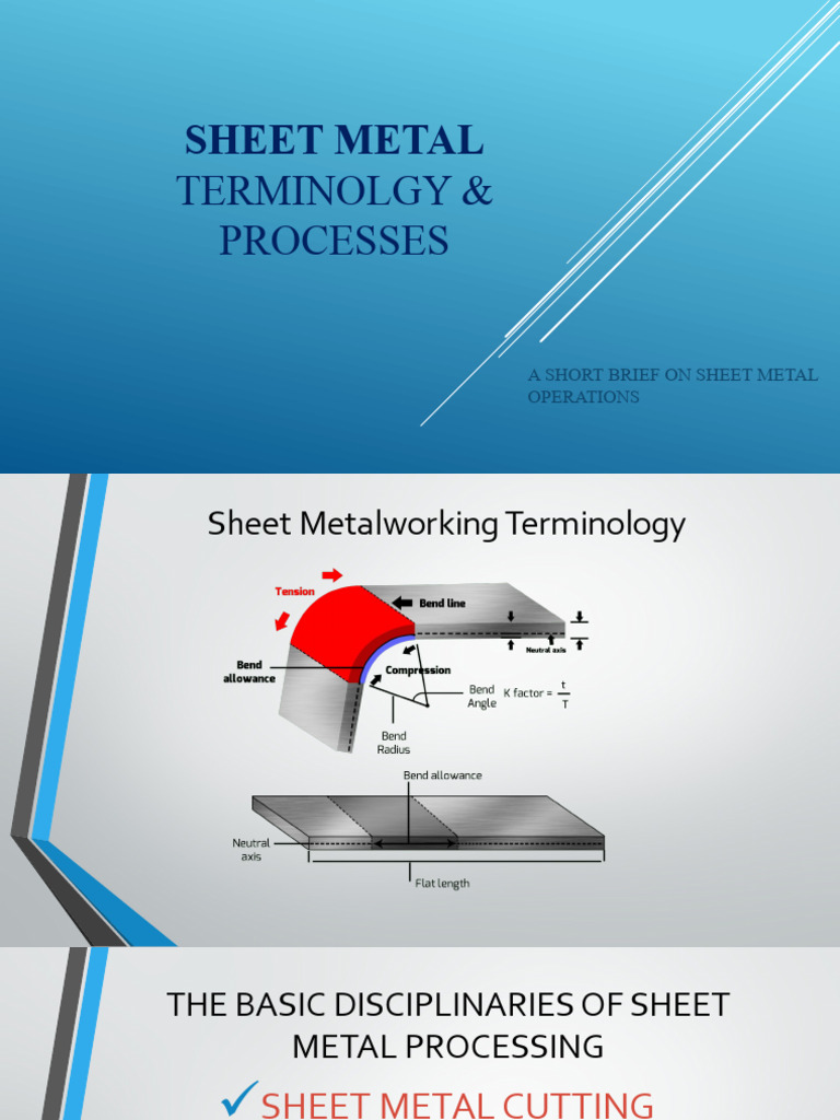 Sheetmetal TERMINOLGY | PDF | Sheet Metal | Metals
