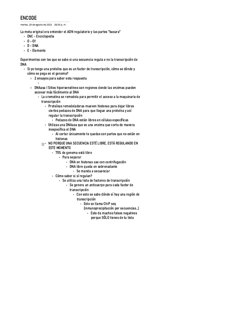 Genomica Notas 4 | PDF